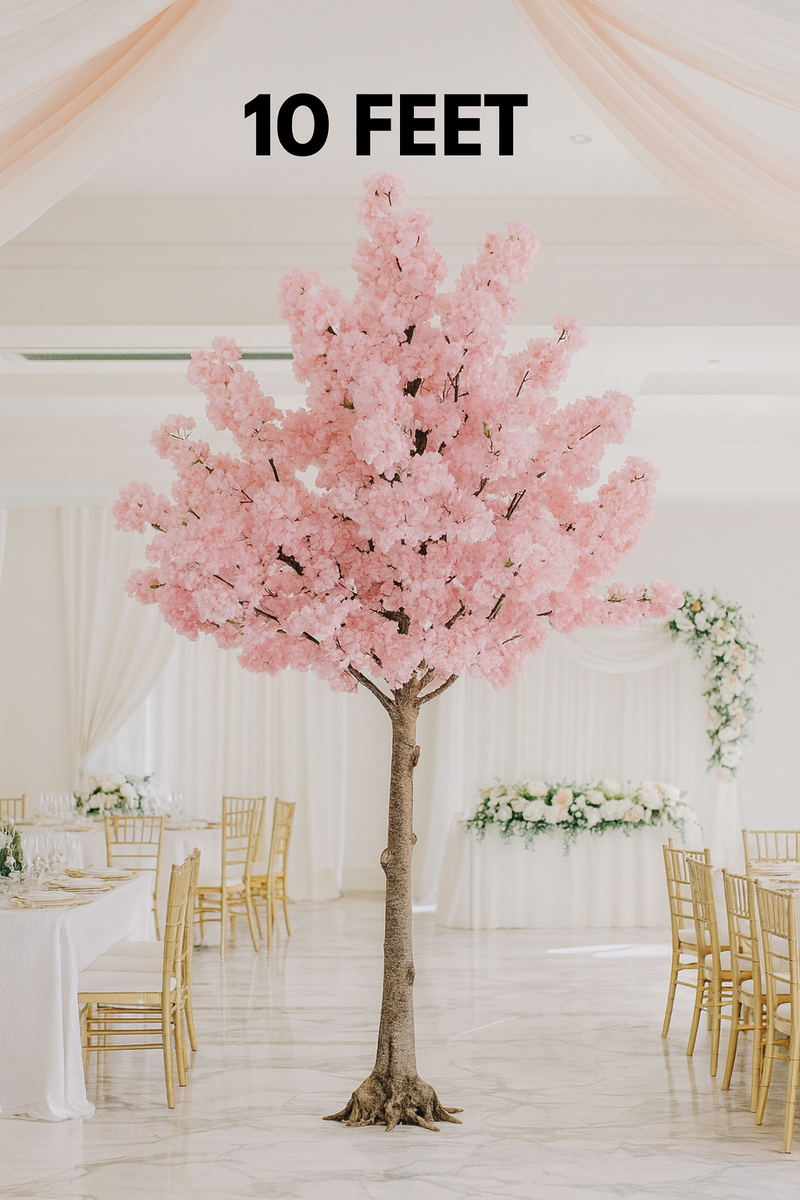 10 feet Tall Artificial Pink Cherry Blossom Tree by Sona Casa